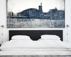 Cobertura, 1 cama King | 1 quarto, roupas de cama antialérgicas, edredons de pluma, frigobar