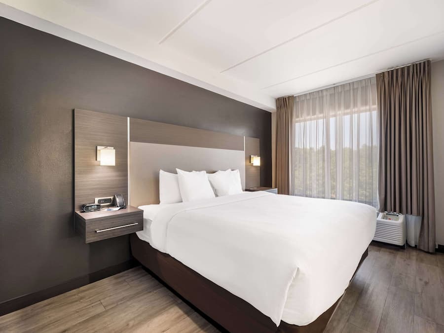 Quarto Standard, 1 cama king-size e sofá-cama, não fumadores | Secretária, secretária adequada para computadores portáteis