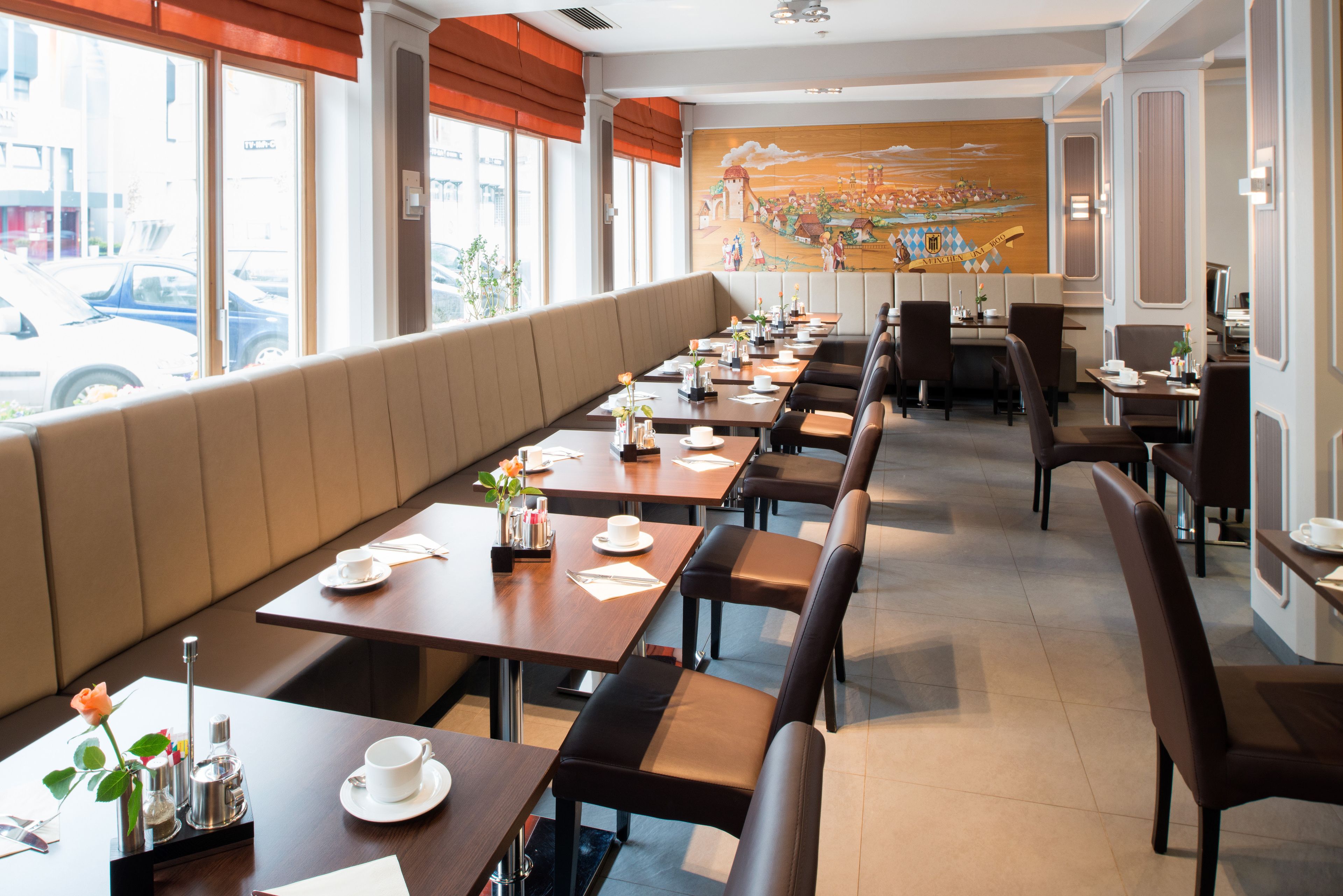 Café da manhã com buffet todos os dias mediante uma taxa
