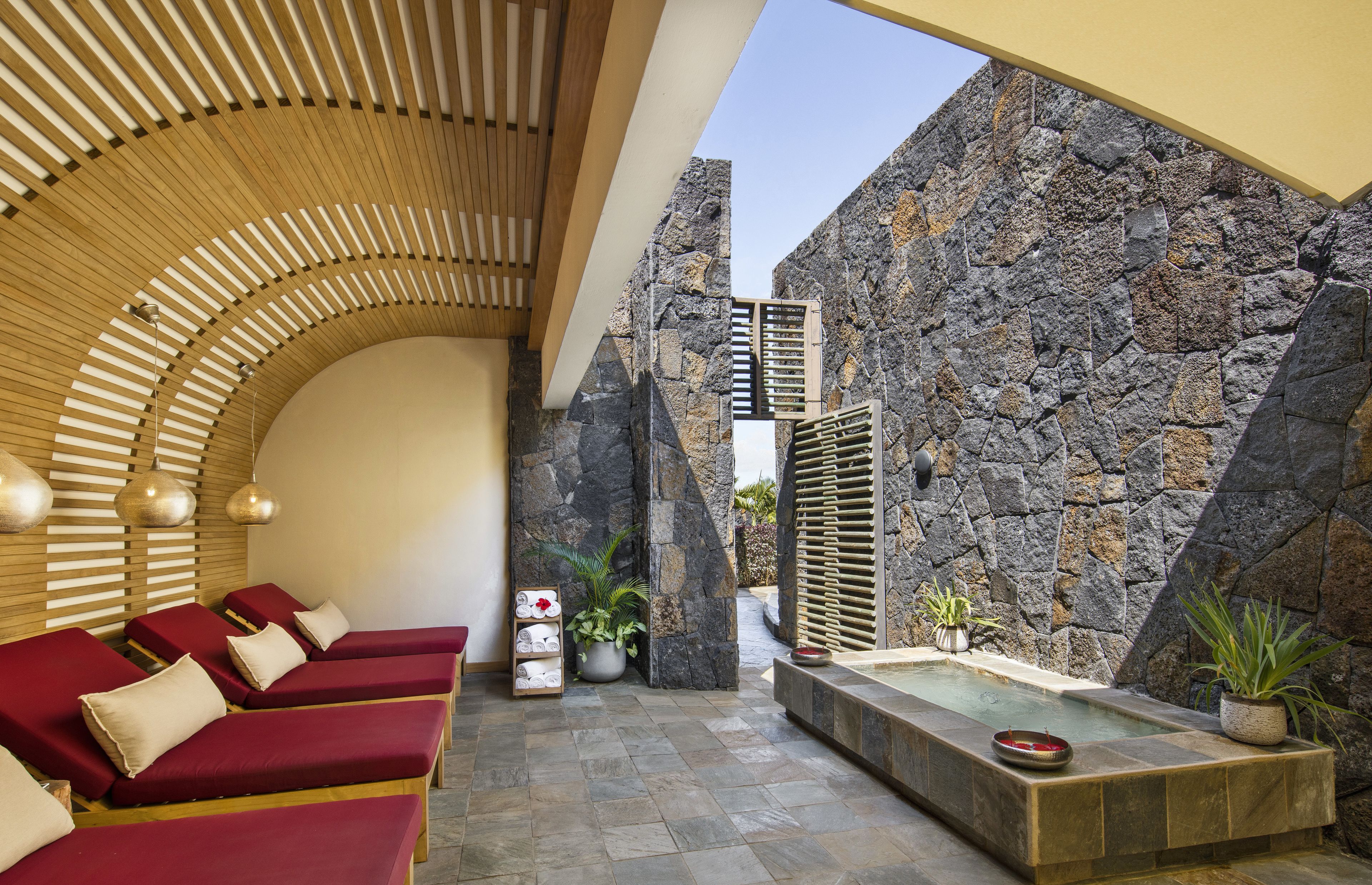 Salas para tratamentos a dois, banho turco/hammam, tratamentos corporais