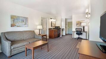 Suite, 1 cama king-size, não fumadores, lareira | Secretária, ferro/tábua de engomar, internet de alta velocidade