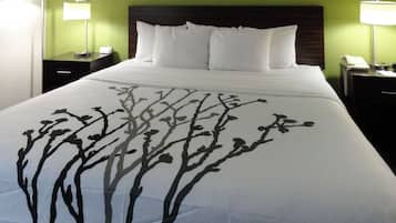 Quarto Standard, 1 cama king-size, não fumadores | Roupa de alta qualidade, cofre no quarto, secretária