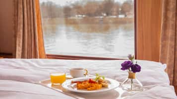 Opções para refeição no quarto