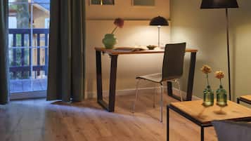 Apartamento | 1 quarto, roupas de cama antialérgicas, escrivaninha, cortinas blackout
