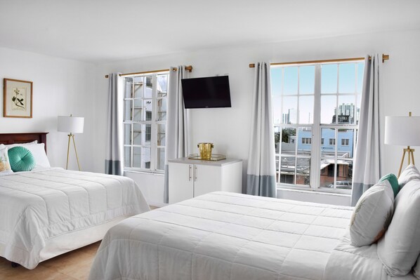 Quarto Duplo Deluxe, 2 camas queen-size | Vista para a cidade