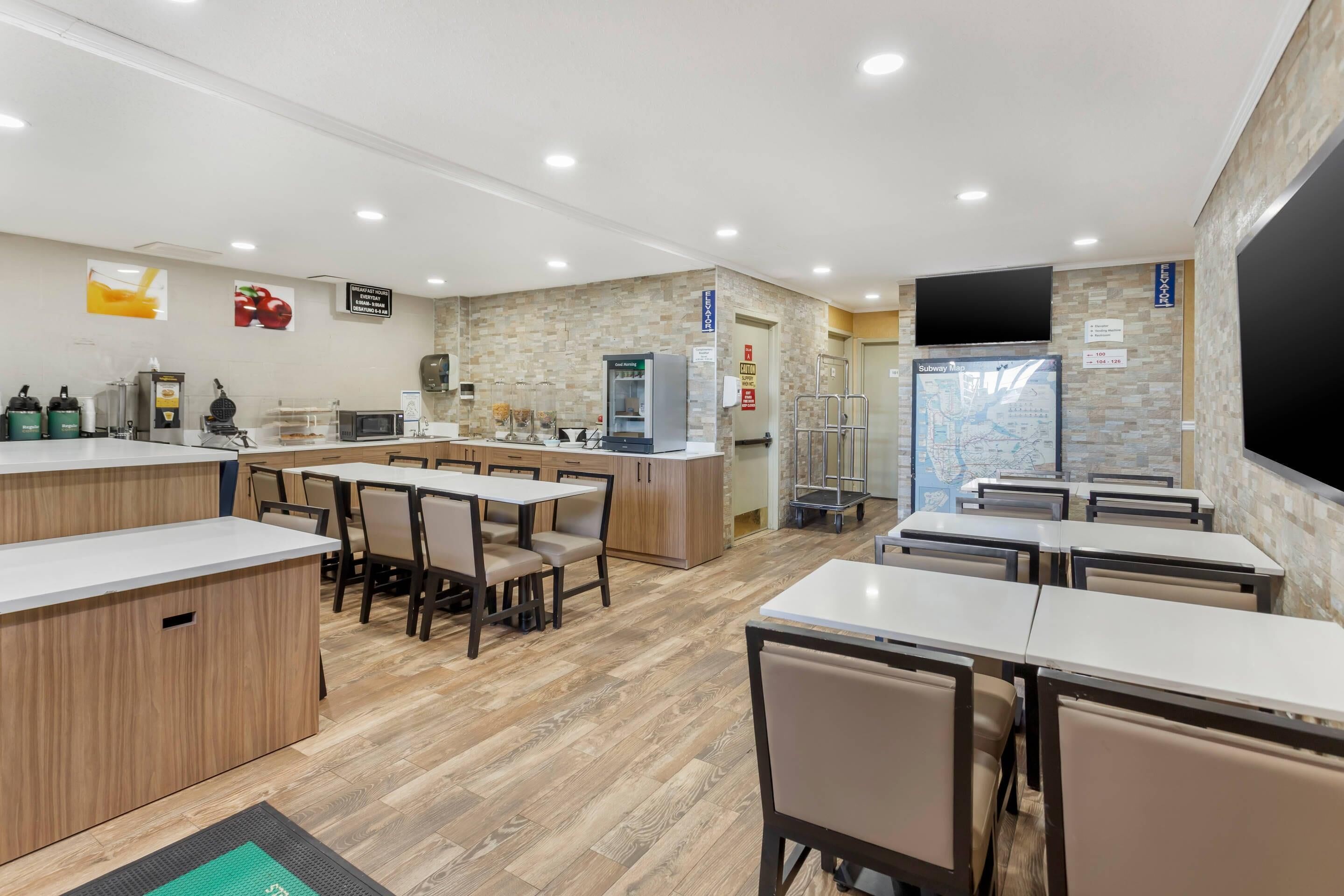 Café da manhã continental grátis todos os dias