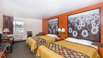 Escrivaninha, cortinas blackout, Wi-Fi de cortesia, roupa de cama