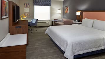 Quarto, 1 cama King e sofá-cama, para não fumantes | Roupas de cama premium, cofres nos quartos, escrivaninha