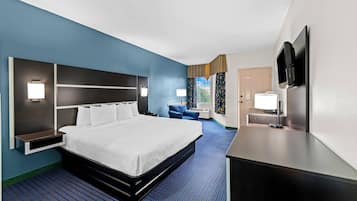 Quarto, 1 cama King e sofá-cama, para não fumantes | Camas com colchões pillow-top, escrivaninha