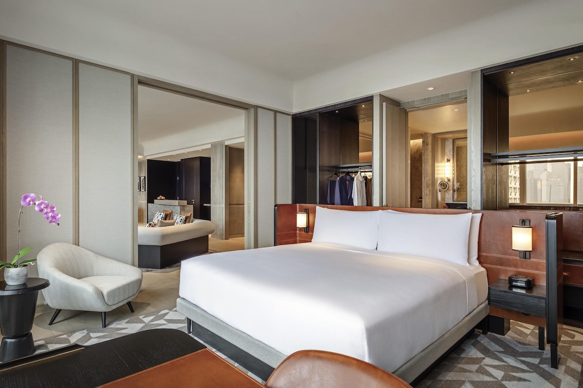 Fairmont Gold, Suite, acesso ao Club Lounge | Minibar, cofre com capacidade para portátil, cortinas/cortinados opacos 