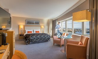 Executive King Room | Lençóis de algodão egípcio, roupa de alta qualidade, cofre no quarto 