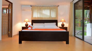 Vila superluxo, 3 quartos, de frente para a praia | 1 quarto, edredons de pluma, cofres nos quartos