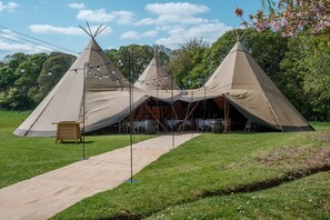 Área externa para casamento