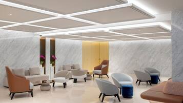 Área de estar no saguão