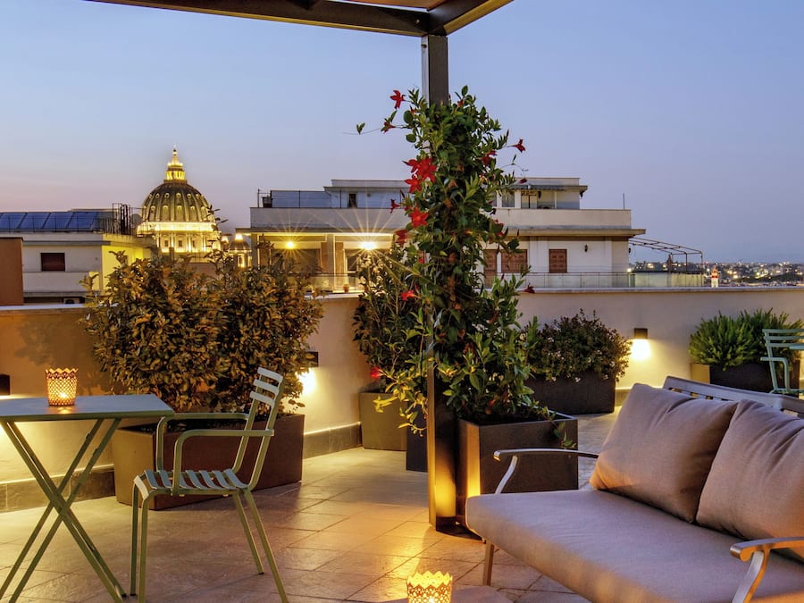 Terraço no piso superior