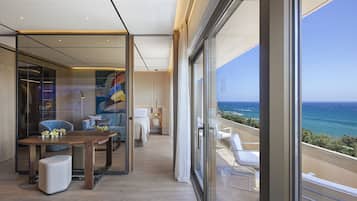 Suíte com design assinado, vista para o mar | Vista do quarto