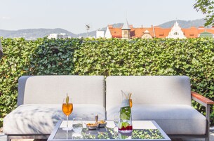 Terraço no piso superior