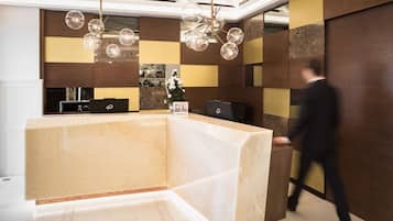 Quiosque de check-in/check-out