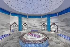 Hammam, tratamentos corporais, massagens de pedras quentes 