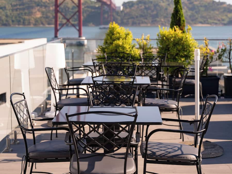 Terraço no piso superior