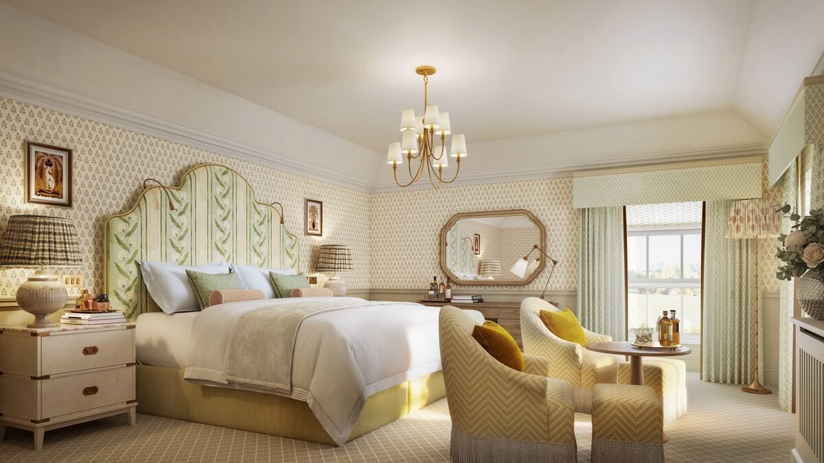 Manor House Garden View, Guest room, 1 King | Roupa hipoalergénica, cofre com capacidade para portátil 