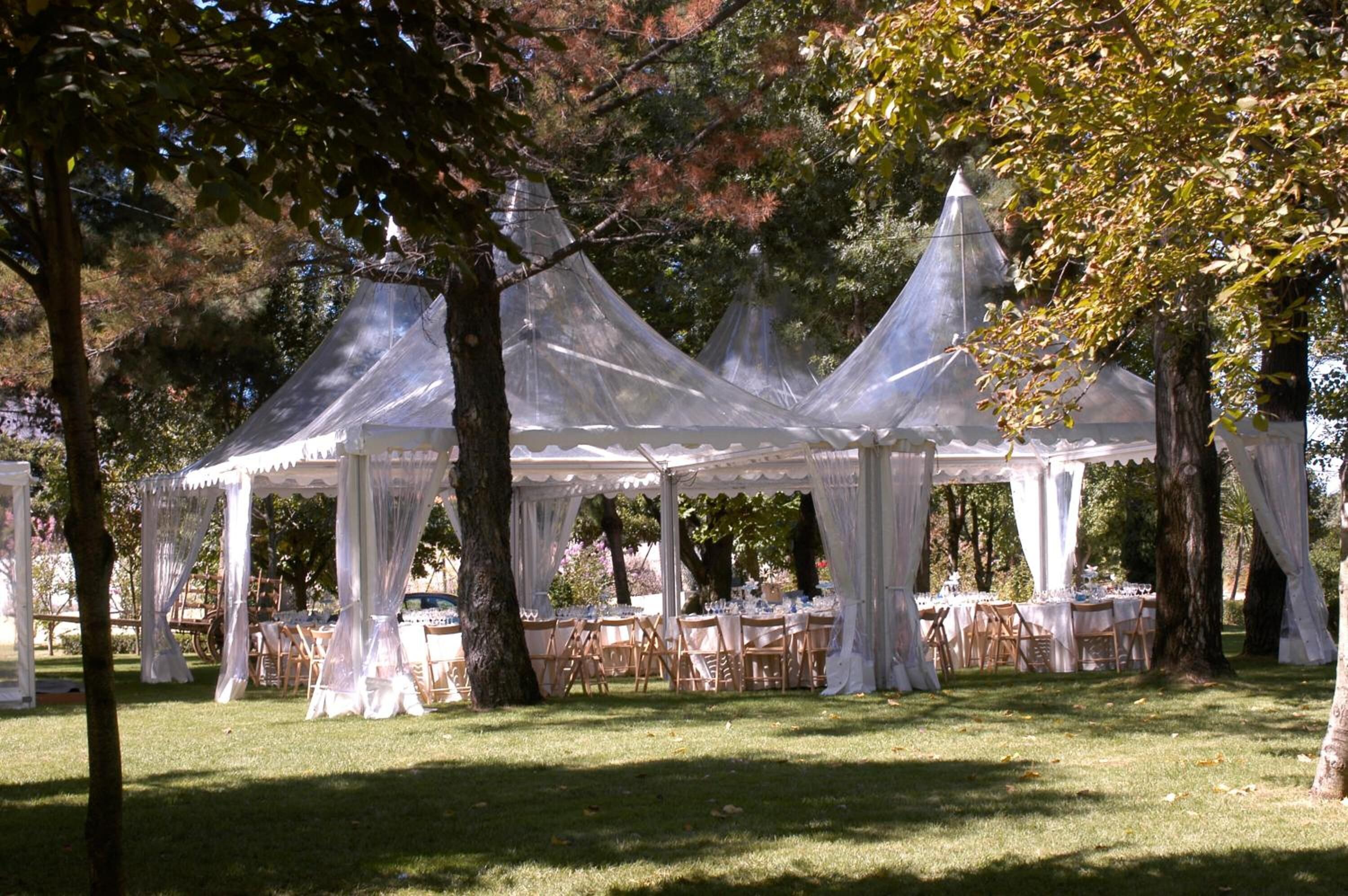 Espaço exterior para banquetes
