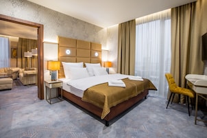 Penthouse | Roupa de alta qualidade, minibar, cofre com capacidade para portátil 