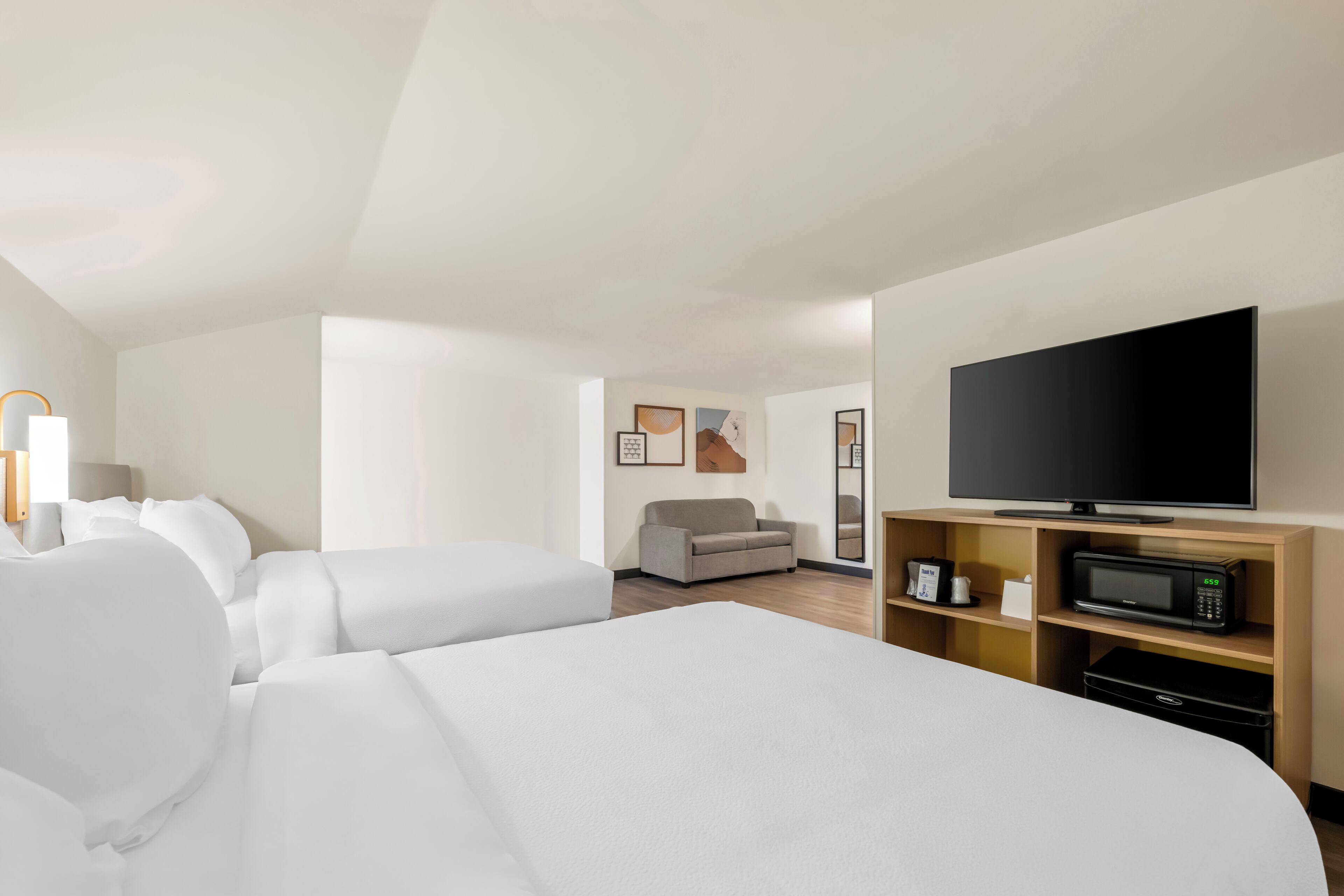Quarto, várias camas | Wi-fi grátis, despertadores, roupa de cama fornecida 