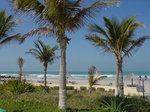 Na praia
