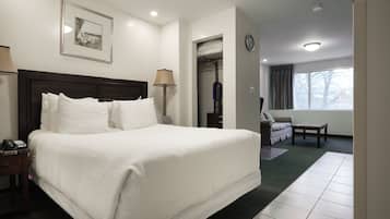 Suíte estúdio, 1 cama Queen (Mini) | 1 quarto, roupas de cama premium, camas com colchões pillow-top