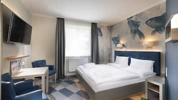 Quarto casal econômico (Souterrain) | Cofres nos quartos, individualmente decorados, berços (sobretaxa)