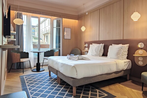 Studio Standard 21m² avec Petit Balcon | Cofre no quarto, quartos insonorizados, ferro/tábua de engomar 