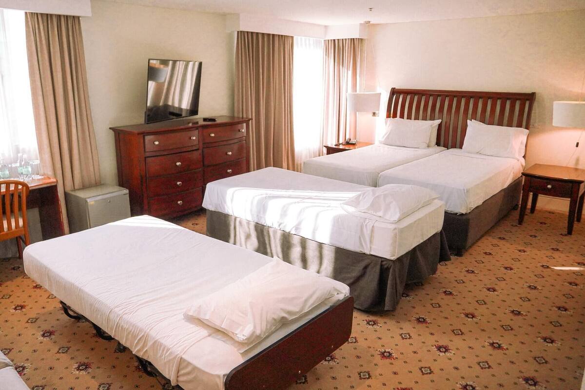Roupas de cama premium, edredons de pluma, camas Tempur-Pedic