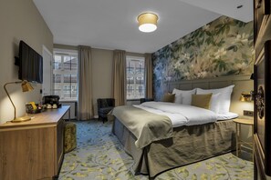 Quarto Duplo Deluxe | Secretária, cortinas/cortinados opacos, quartos insonorizados 