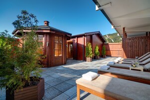 Sala(s) para tratamentos a casais, sauna, banho turco