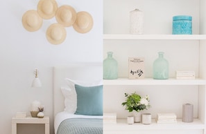 Frigobar, cofres nos quartos, individualmente decorados, escrivaninha