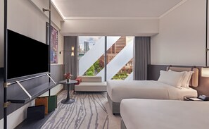 Quarto Premier, 2 camas individuais (Orchard Paragon View) | Cofre no quarto, secretária, cortinas/cortinados opacos 