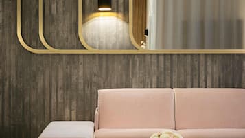 Suíte grand, 1 cama King (Le Dome) | Roupas de cama premium, edredons de pluma, frigobar, cofres nos quartos