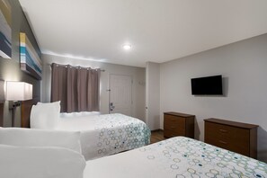 Estúdio, 2 camas de casal, não fumadores | 1 quarto, Wi-fi grátis, roupa de cama fornecida 