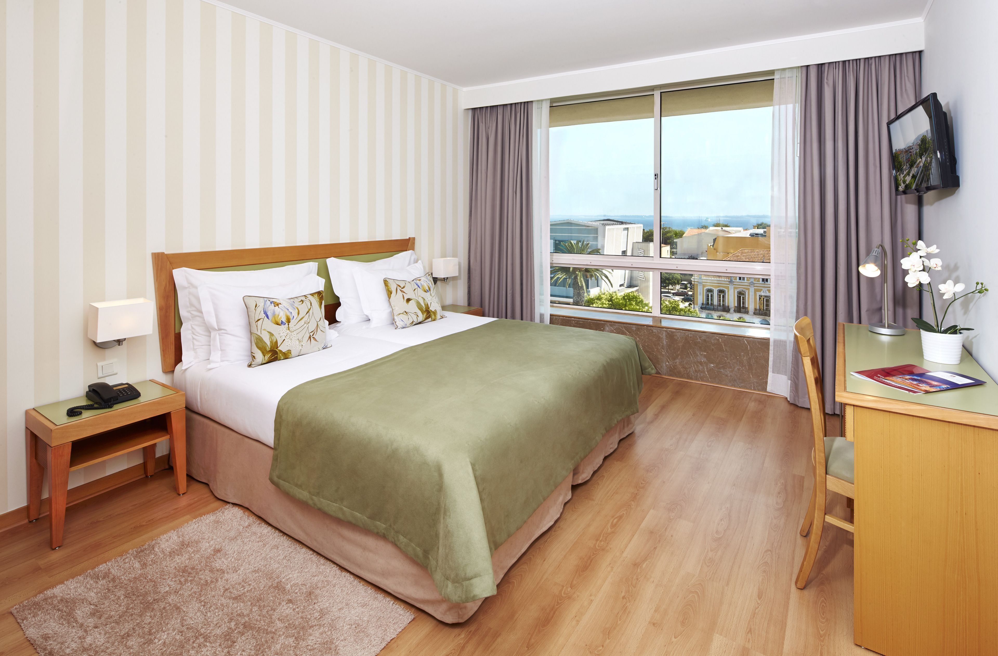 Roupas de cama de algodão egípcio, camas Select Comfort, frigobar