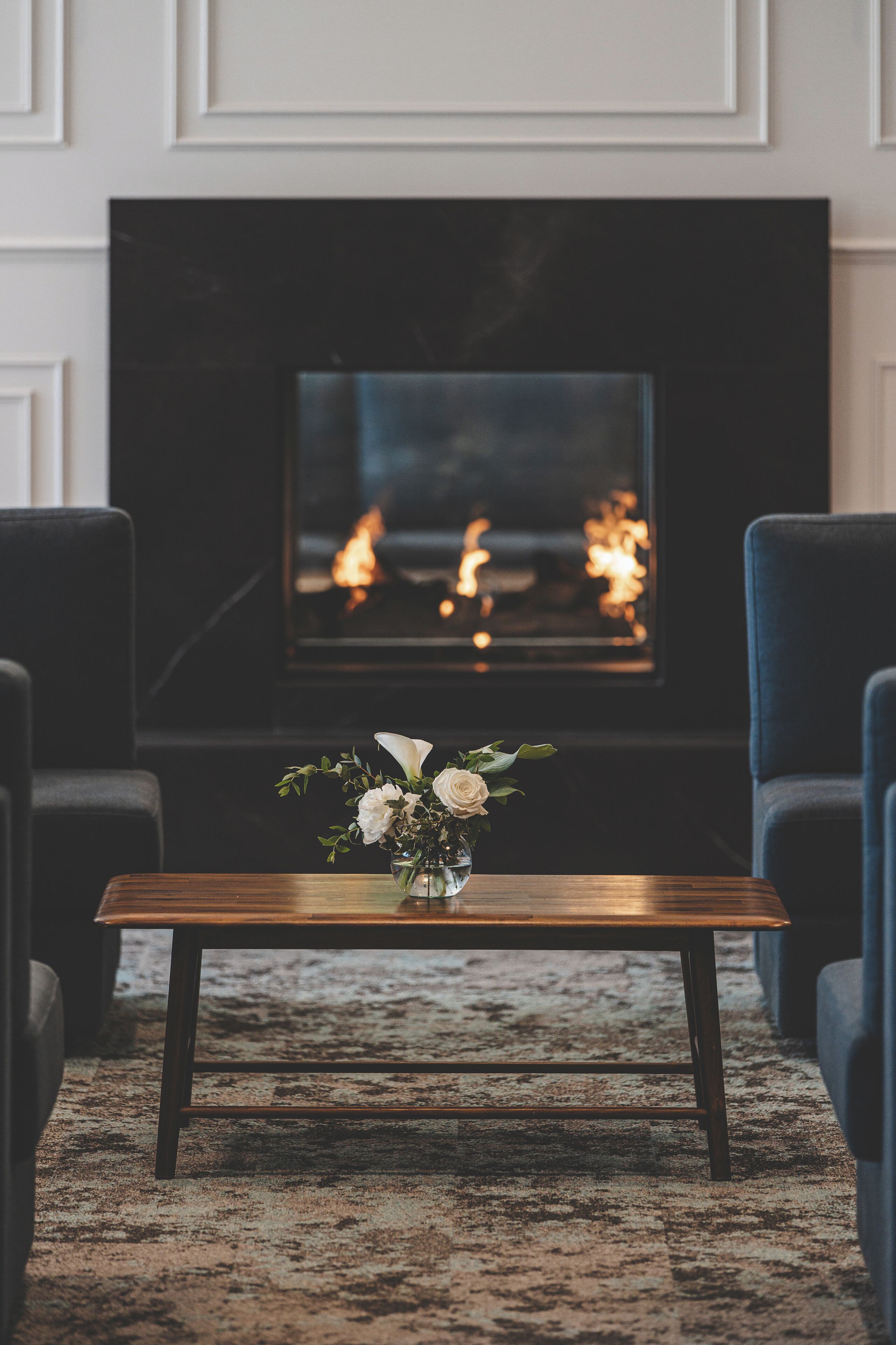 Área de estar no saguão