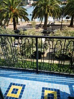 Quarto Duplo, vista para o mar | Varanda