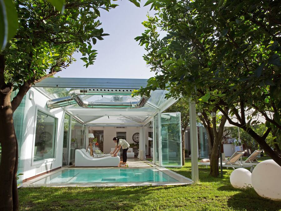 Sala(s) para tratamentos a casais, sauna, banheira de hidromassagem