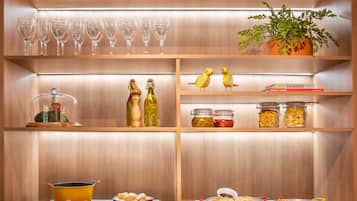 Café da manhã com buffet todos os dias (BRL 55 por pessoa)