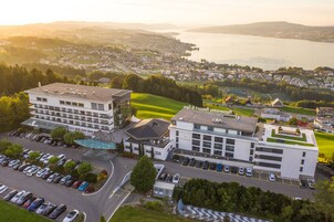 Vista para o campo desde o alojamento