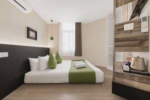 Quarto luxo (Window) | Frigobar (abastecido com itens grátis), Wi-Fi de cortesia, roupa de cama