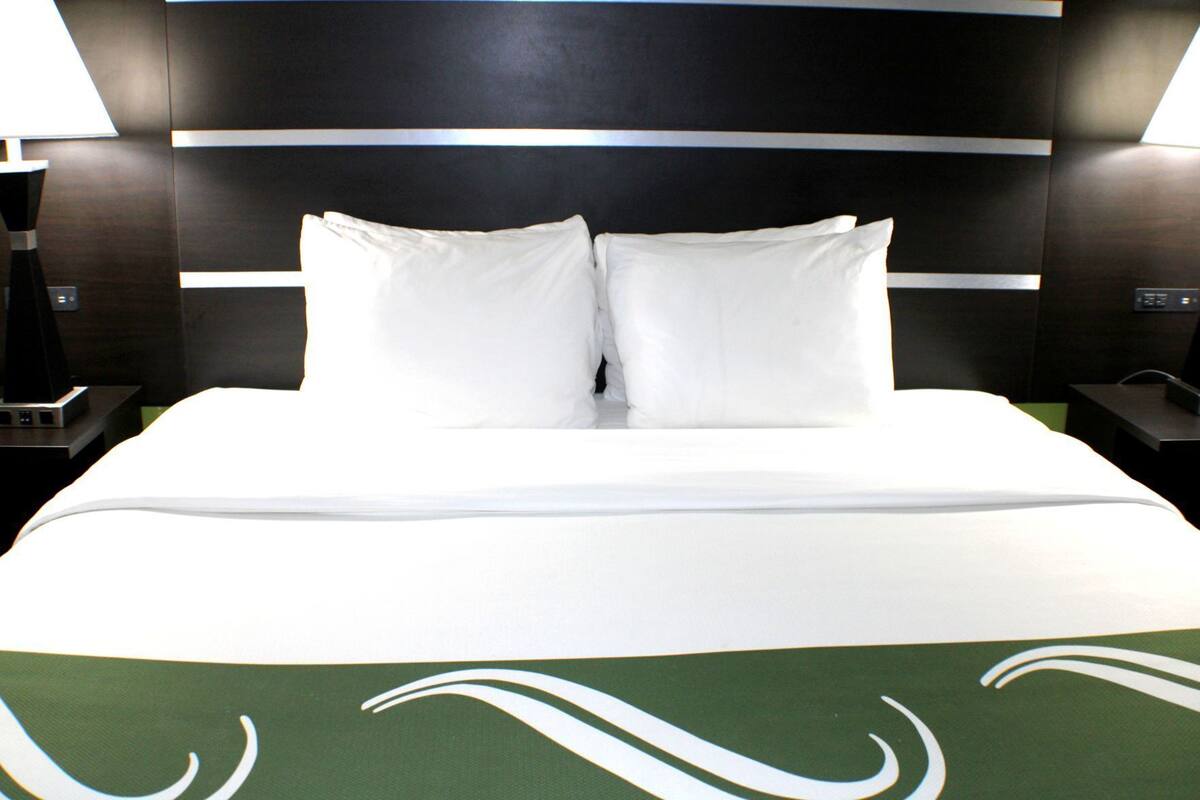 Roupas de cama premium, edredons de pluma, cofres nos quartos