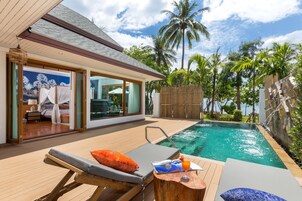 Beachfront Pool Villa | 1 quarto, roupa de alta qualidade, cofre no quarto 