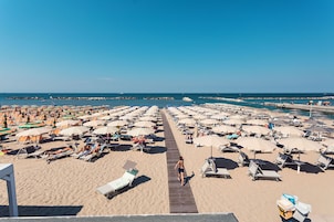 Barracas de praia de cortesia 