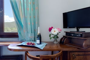 Quarto Duplo Standard | Minibar, cofre no quarto, secretária, Wi-fi grátis 